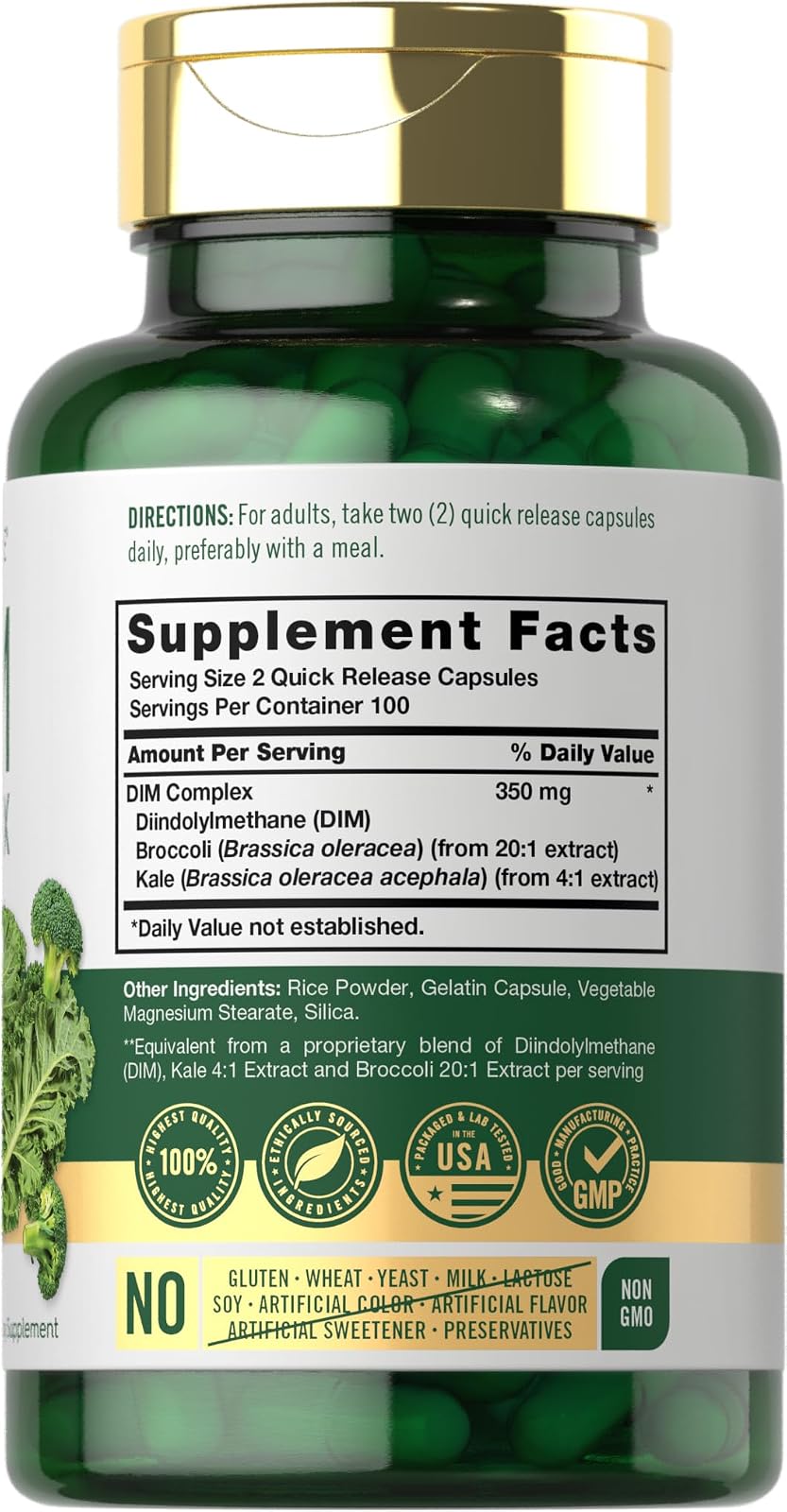 200 mg DIM capsules for men