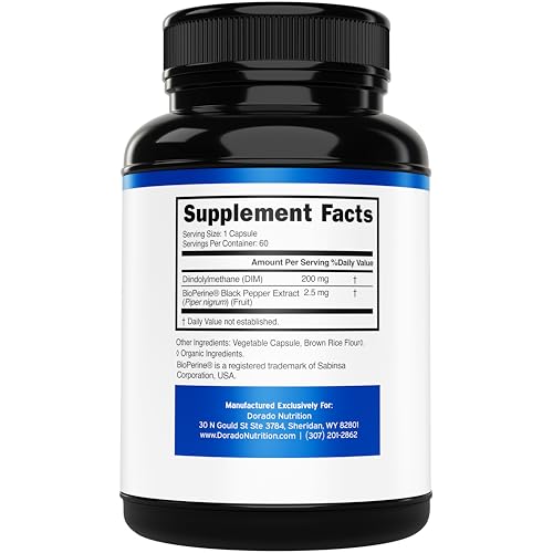 200 mg DIM capsules for wellness