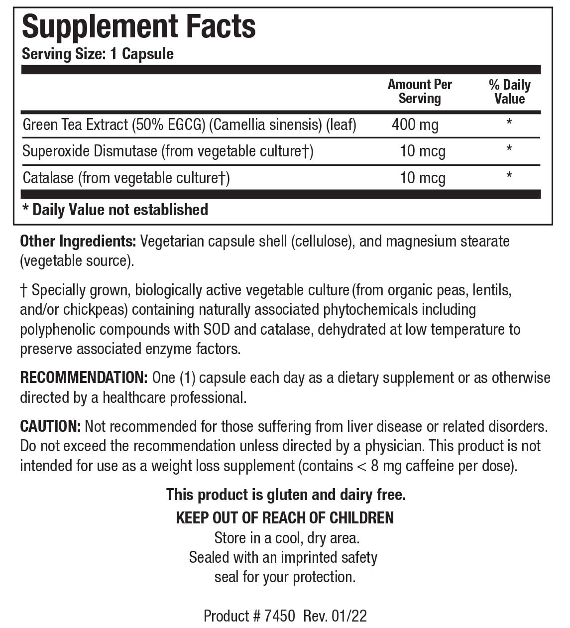 200 mg EGCG capsules for wellness