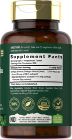 200 mg ginkgo biloba supplement