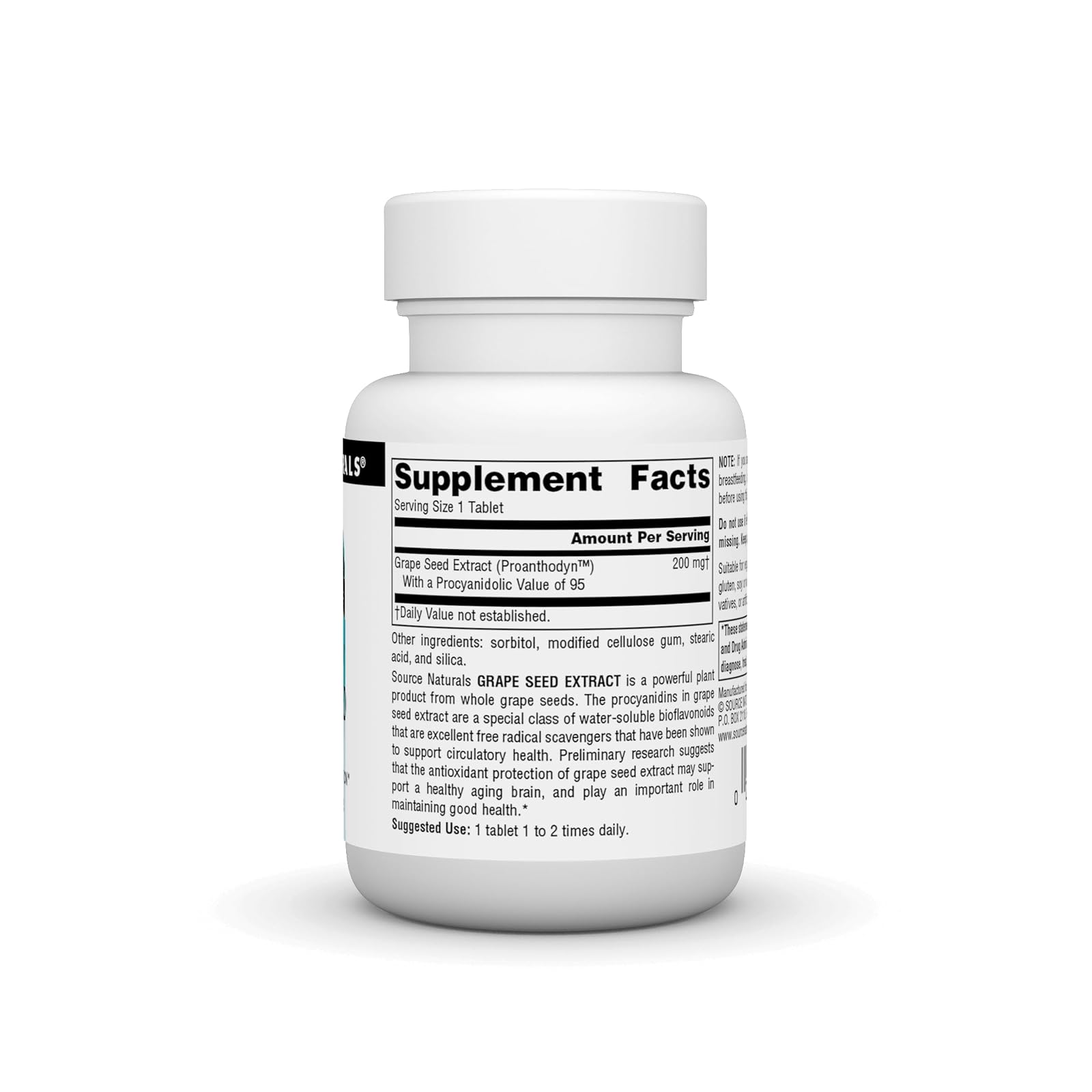 200 mg grape seed extract tablets