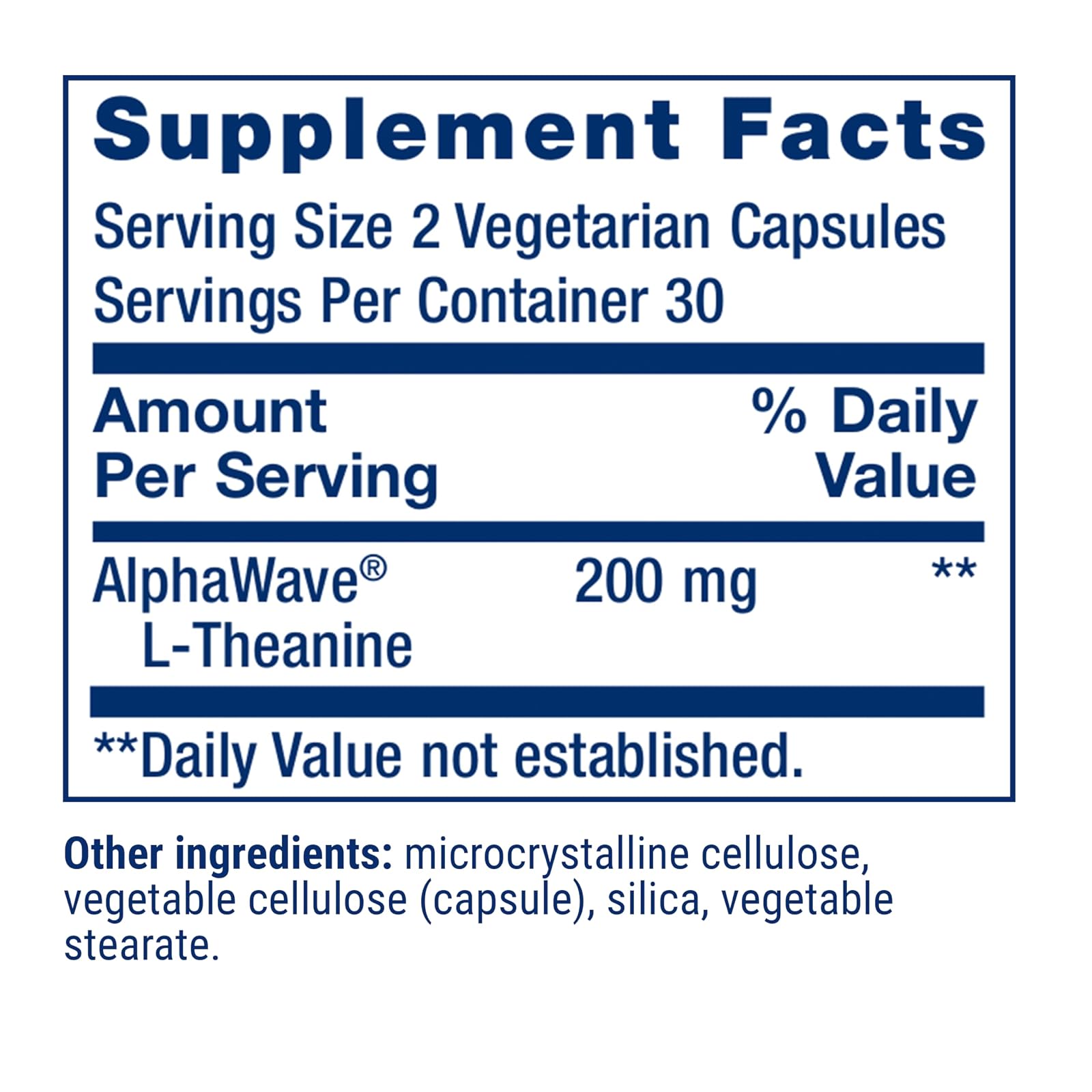 200 mg l-theanine capsules for stress relief