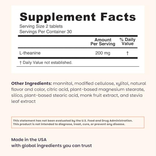 200 mg l-theanine for better focus
