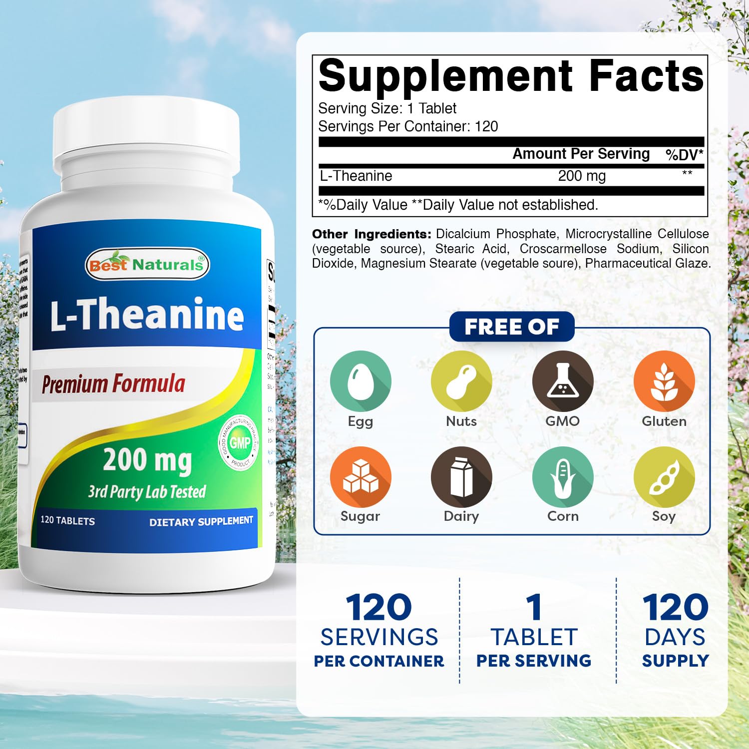 200 mg l-theanine for stress relief