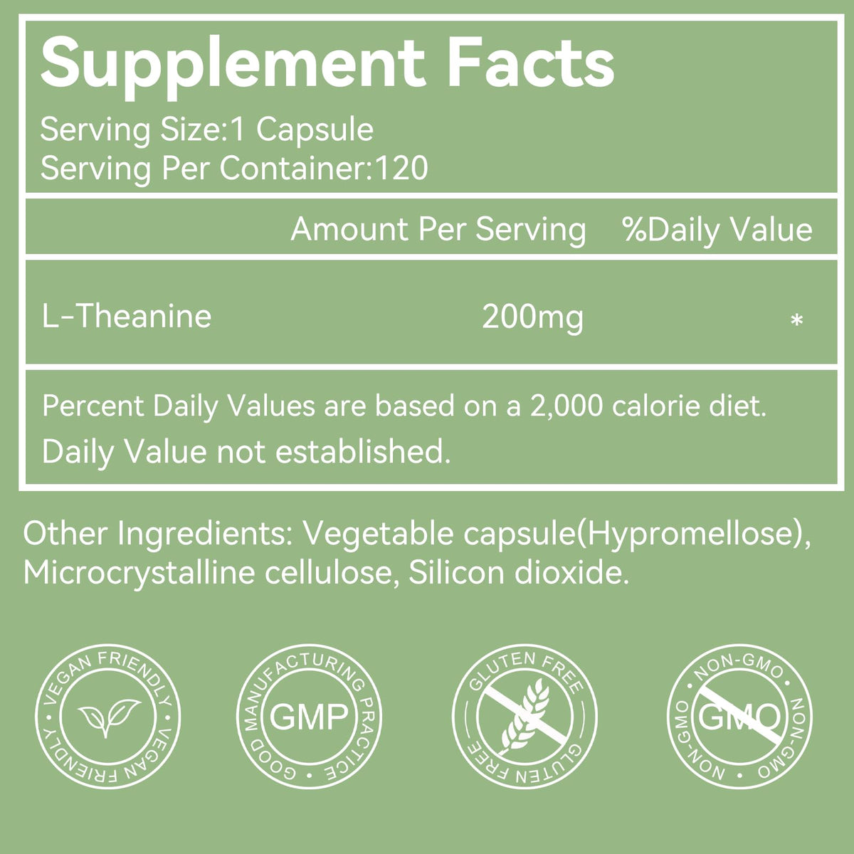 200 mg l-theanine for stress relief