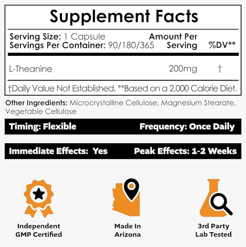 200 mg l-theanine for stress relief