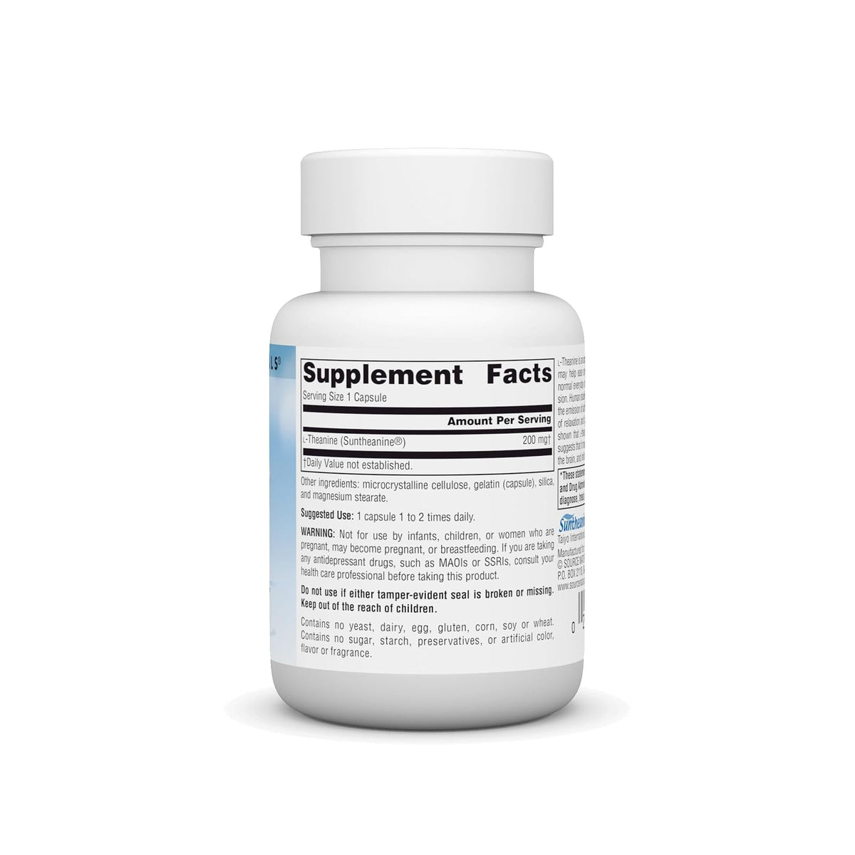 200 mg L-Theanine for stress relief