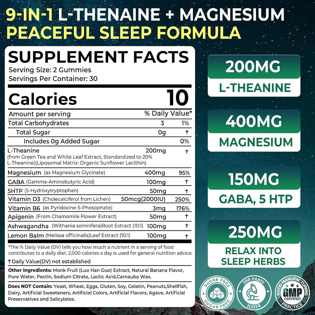 200 mg L-Theanine gummy vitamins