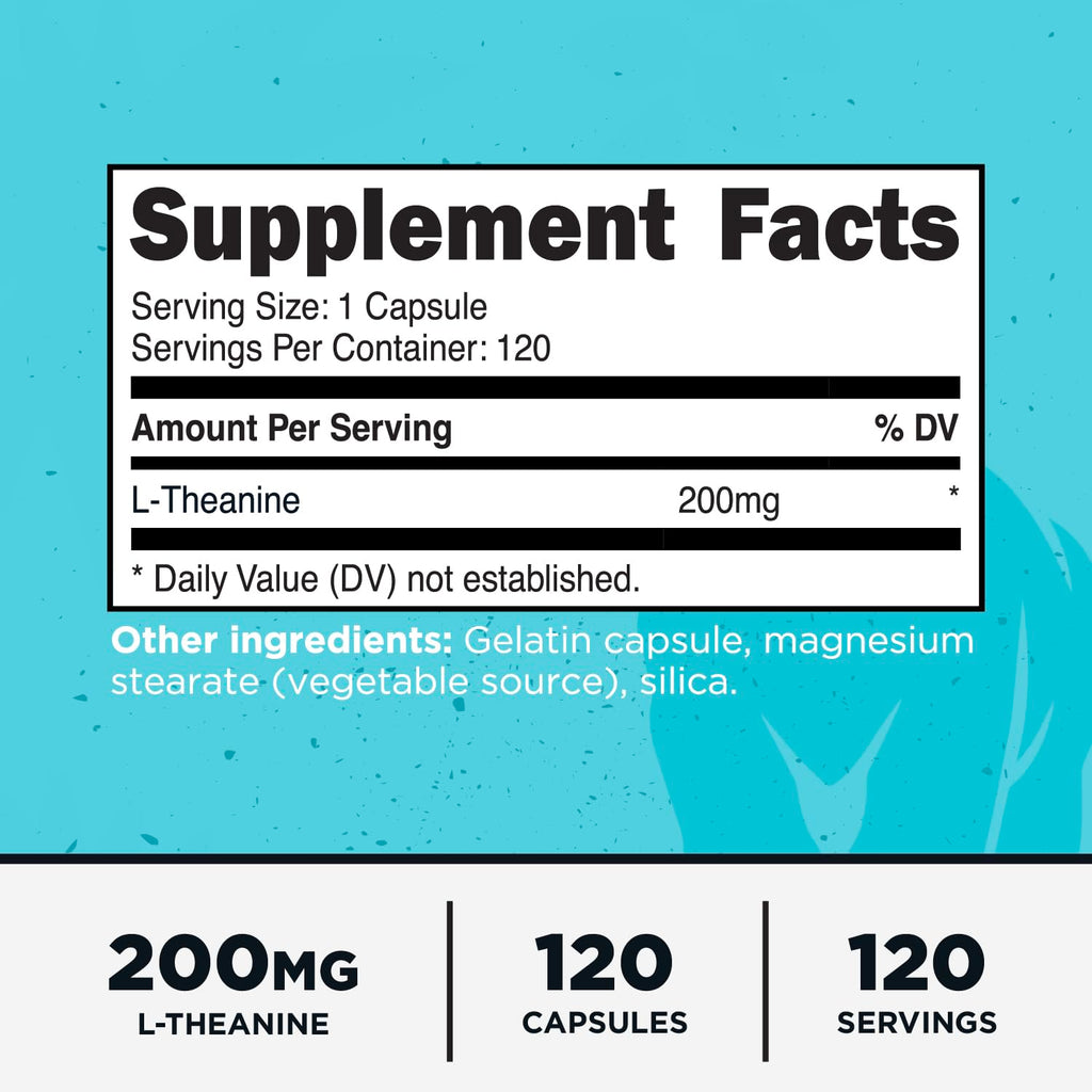 200 mg l-theanine stress relief
