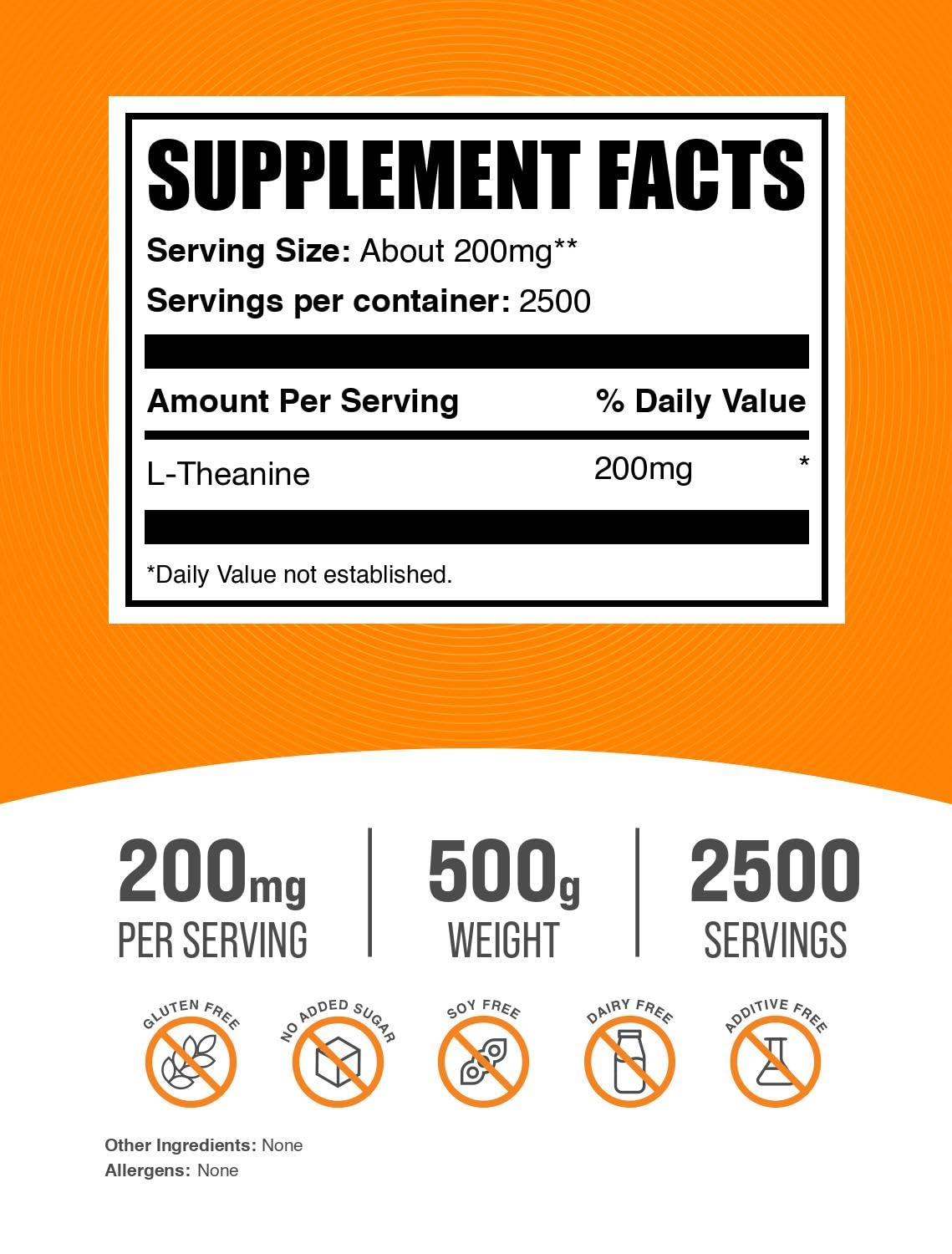 200 mg l-theanine supplement benefits