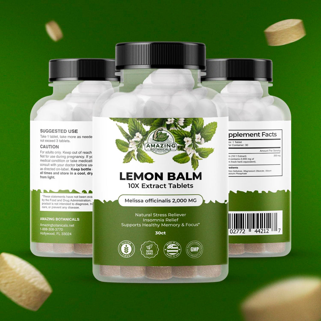 200 MG Lemon Balm for daily wellness