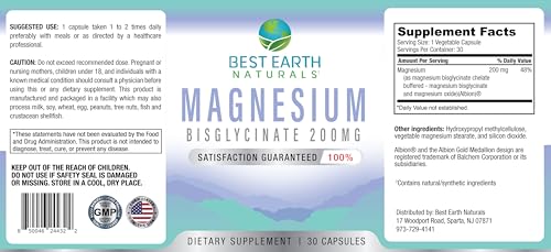 200 mg magnesium bisglycinate dosage