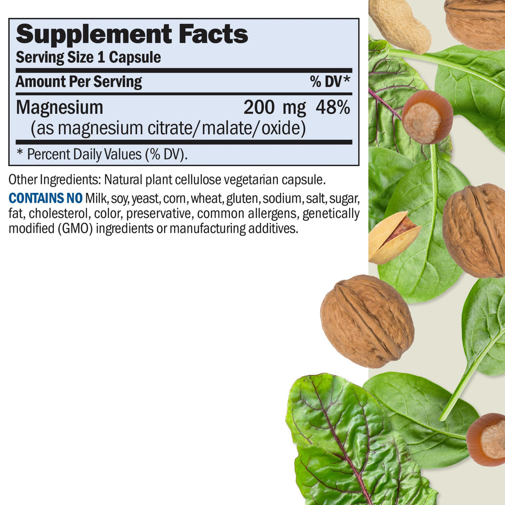 200 mg magnesium capsules for health