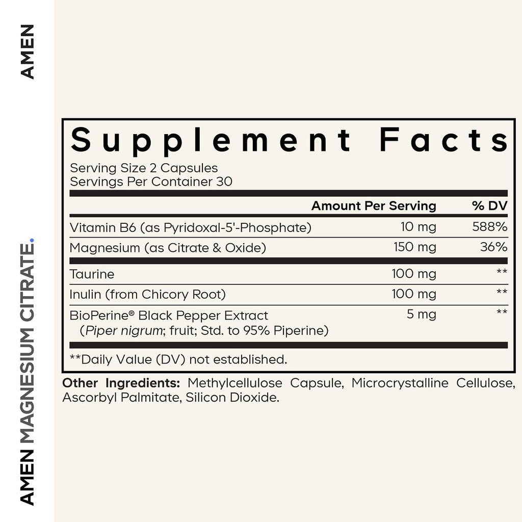 200 mg Magnesium Citrate for relaxation