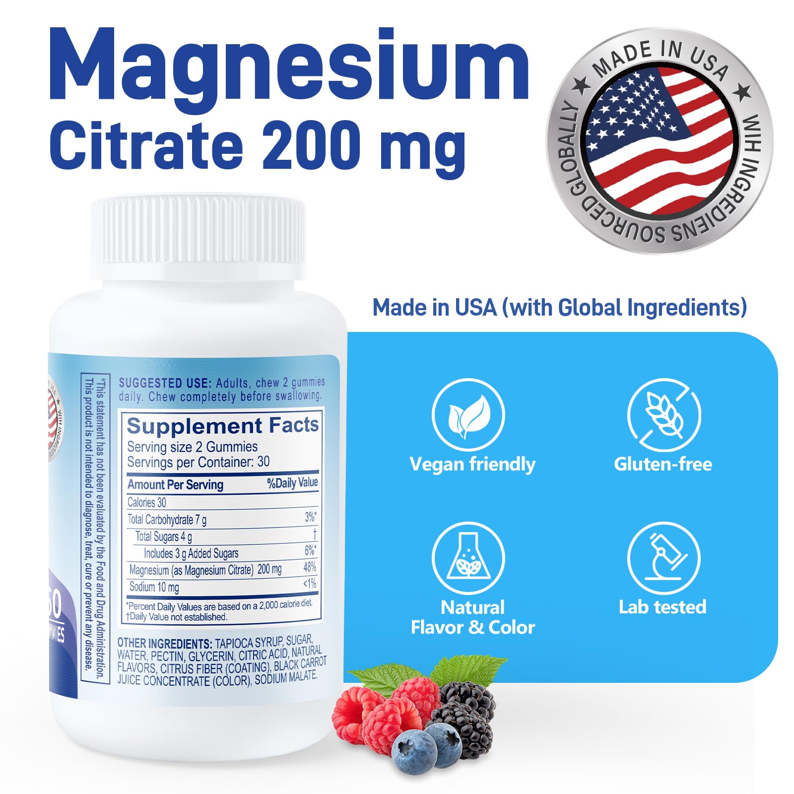 200 mg magnesium citrate gummies