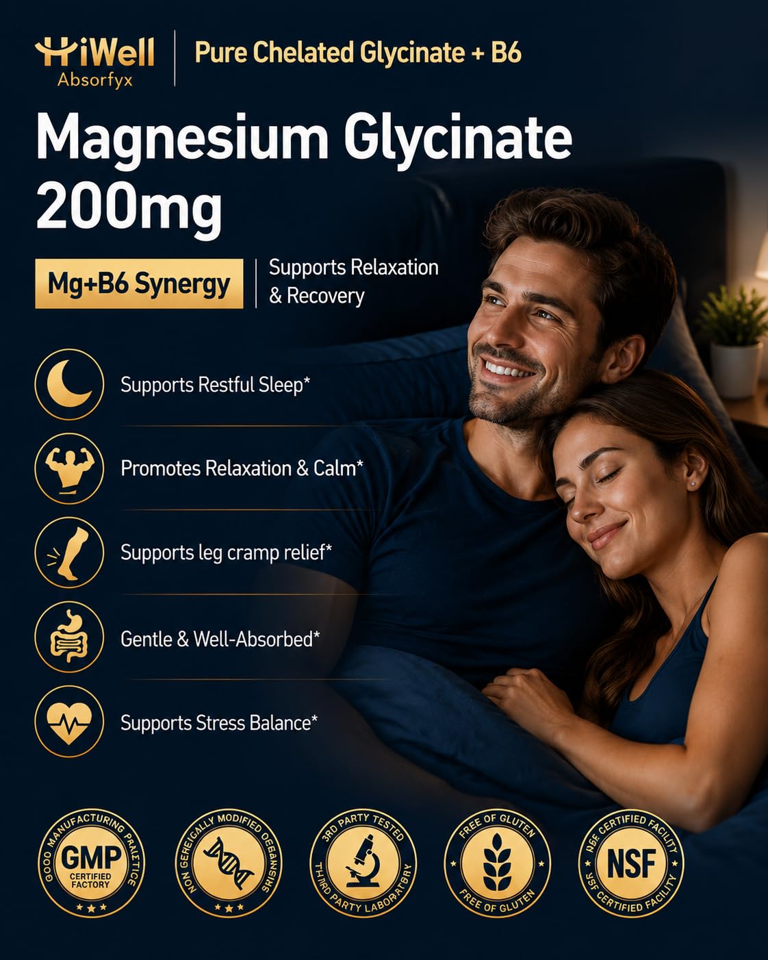 200 mg magnesium glycinate for relaxation