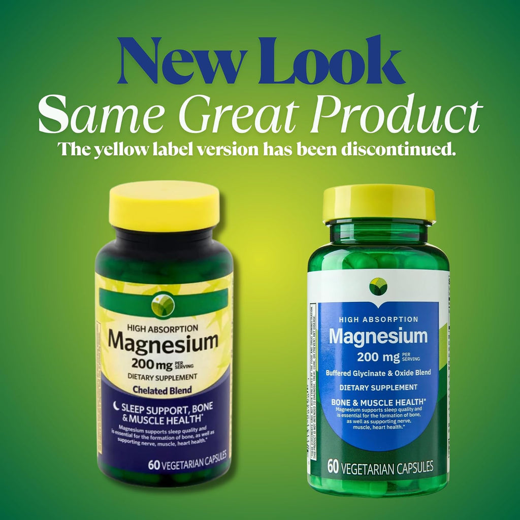 200 mg magnesium supplement for muscle health