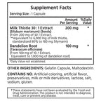 200 mg Milk Thistle for detox support