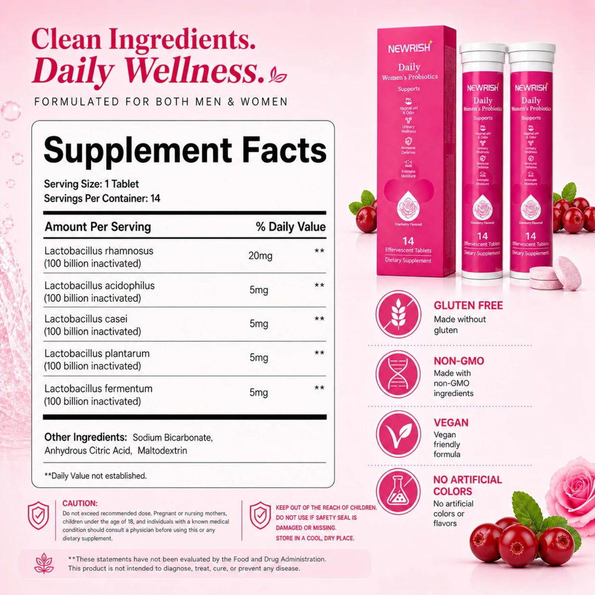 200 mg probiotic tablets for women