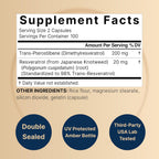 200 mg Pterostilbene for healthy aging