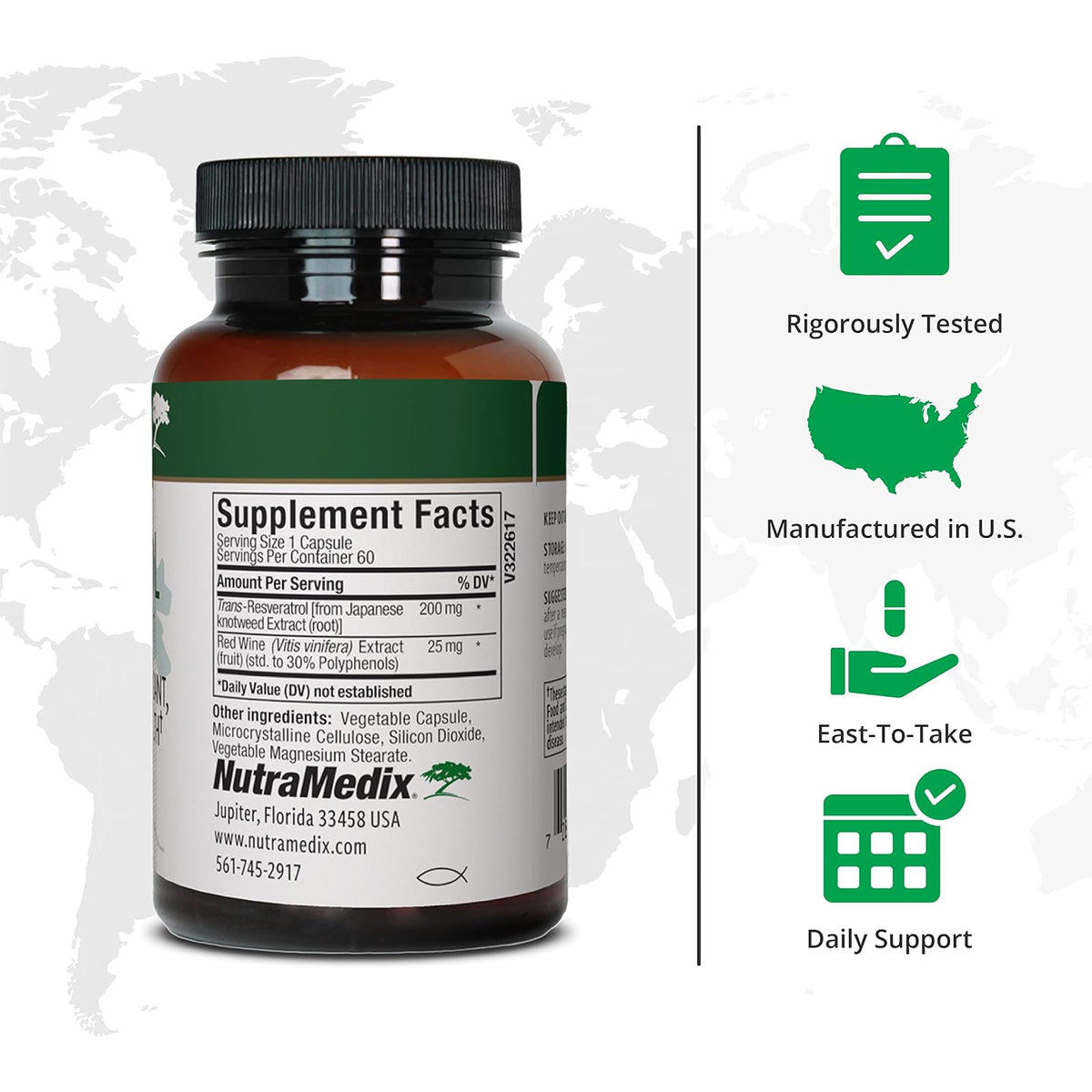 200 mg Resveratrol for heart health