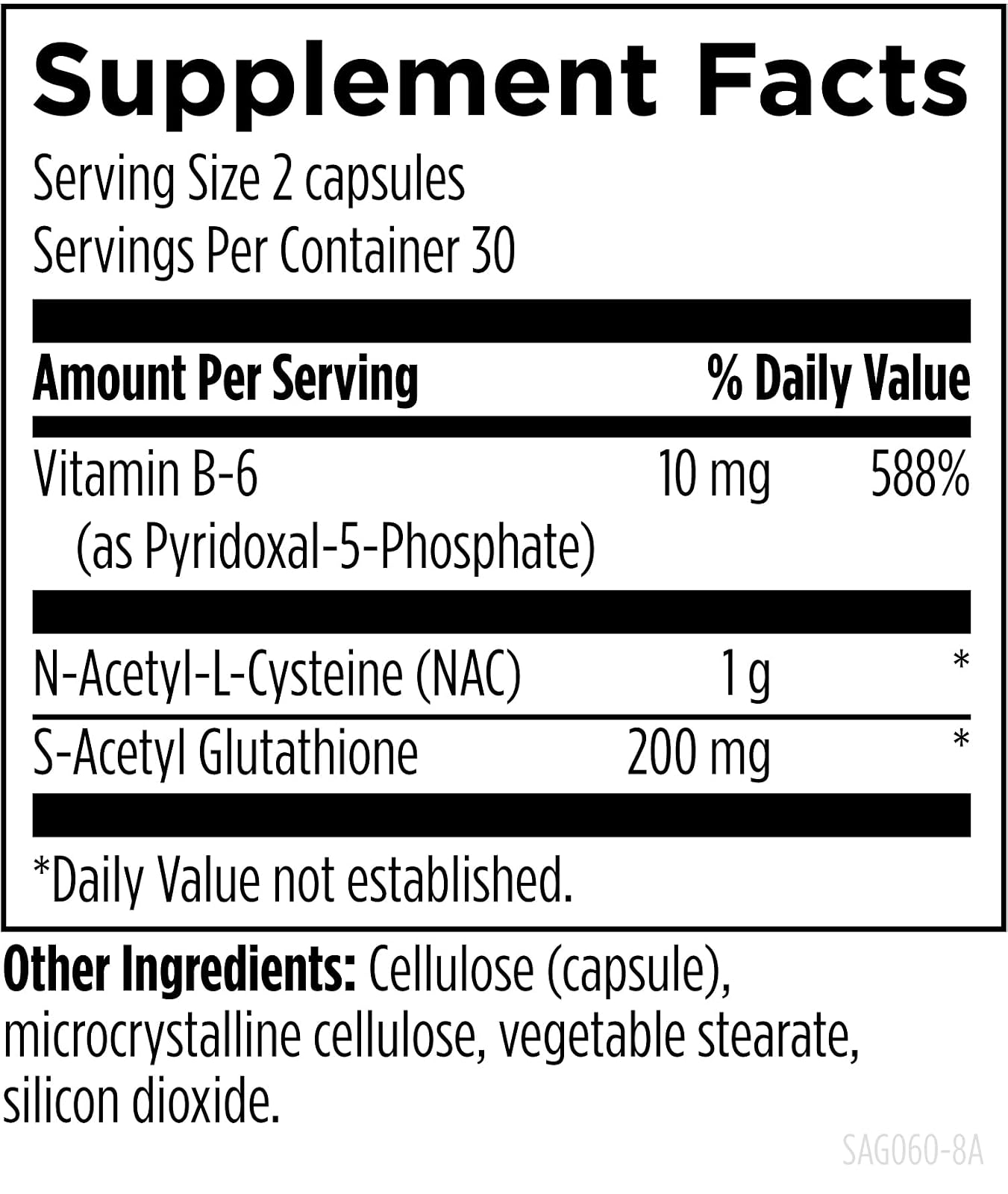 200 mg S-Acetyl Glutathione capsules