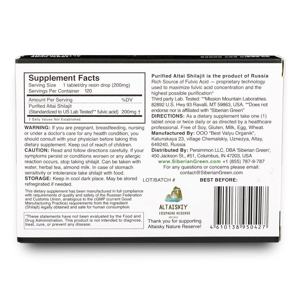 200 mg shilajit daily supplement
