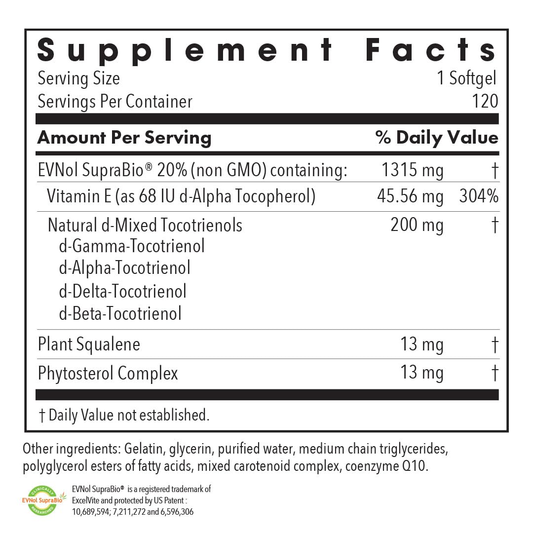200 mg tocotrienols softgels for health
