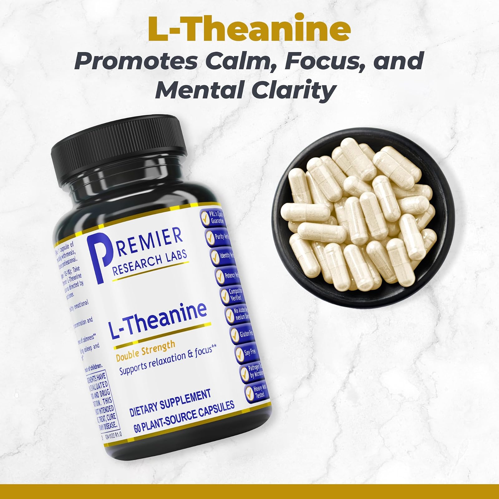 200 mg vegan L-Theanine for relaxation