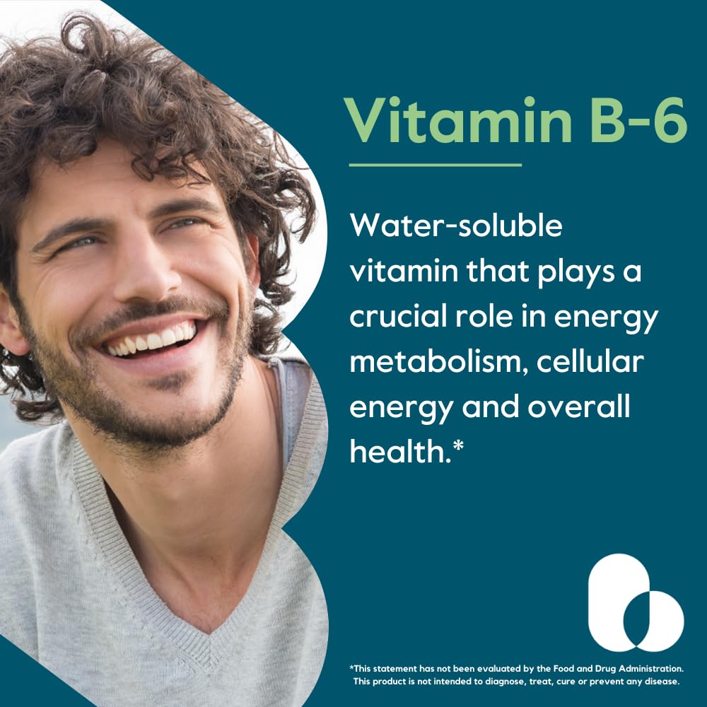 200 mg Vitamin B-6 capsules for wellness