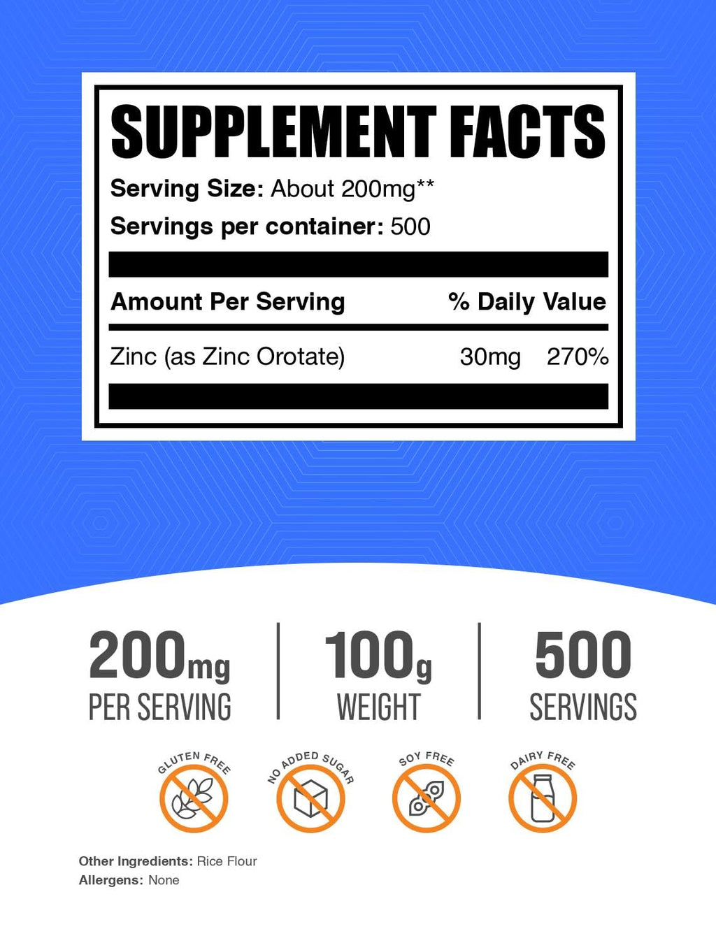 200 mg zinc supplement for immunity