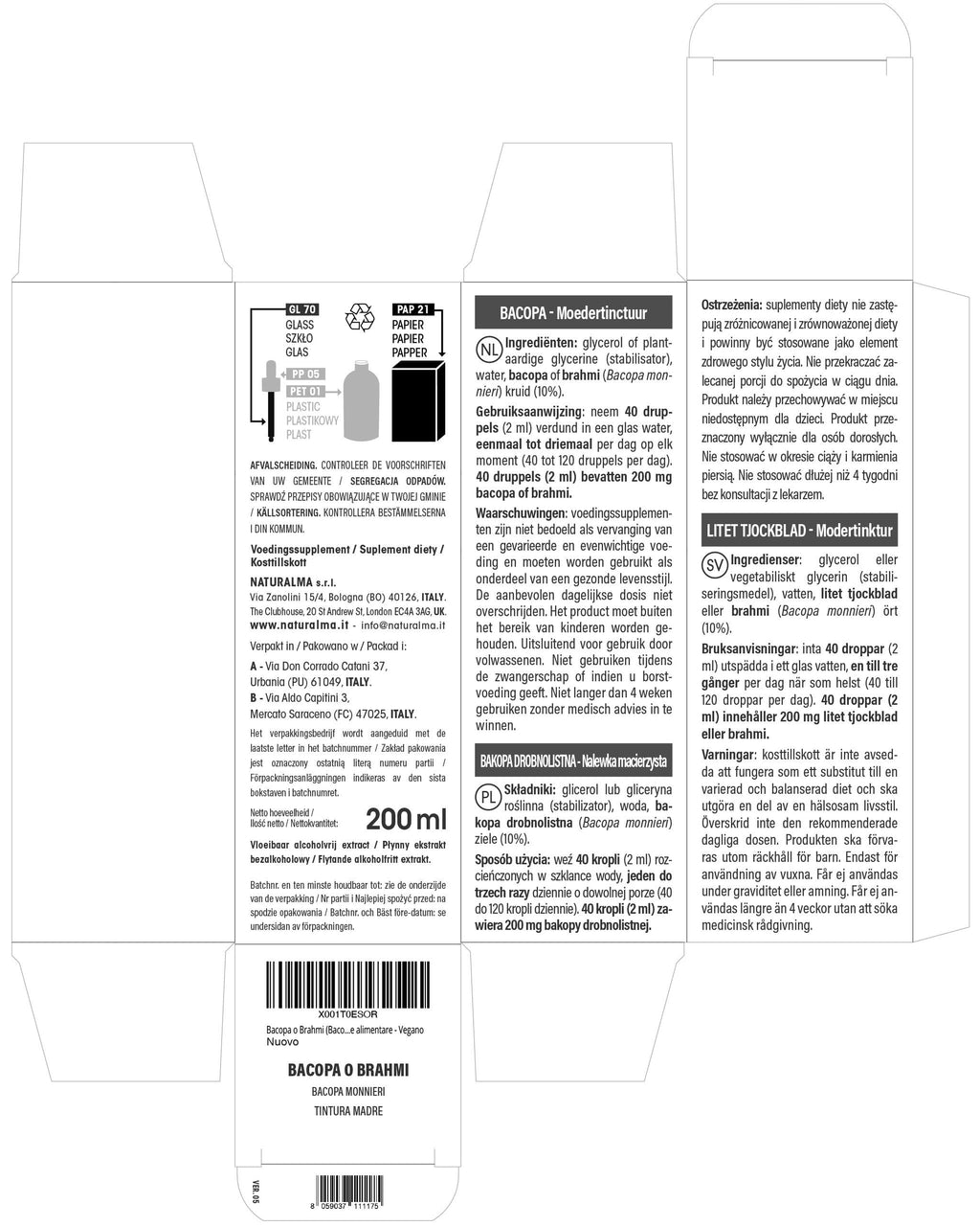 200 ml bacopa monnieri drops