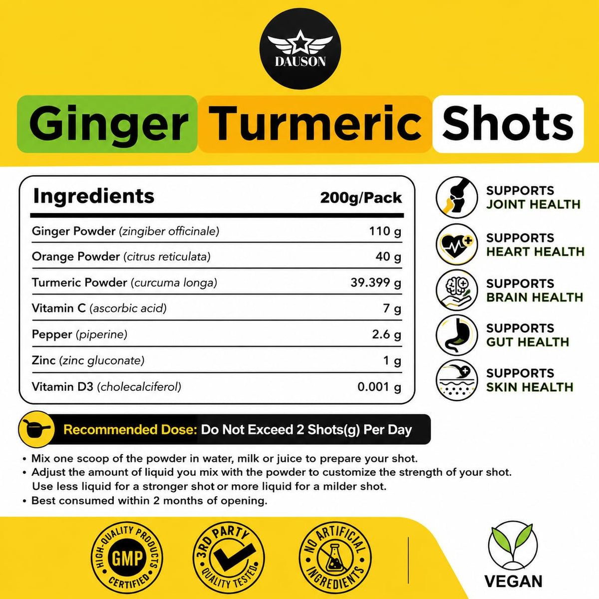 200 servings of ginger turmeric goodness