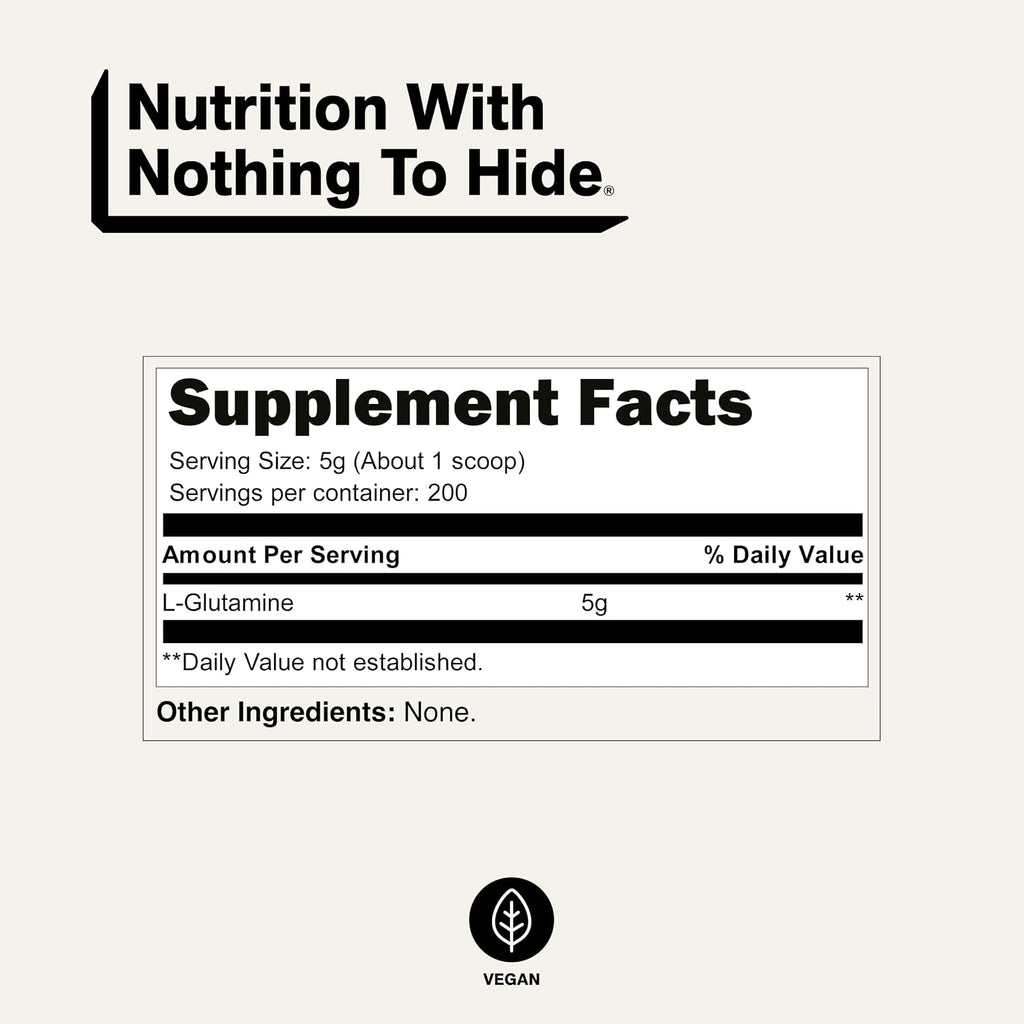 200 servings of l-glutamine powder