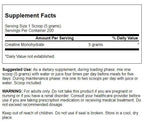 200 servings of Swanson creatine for endurance