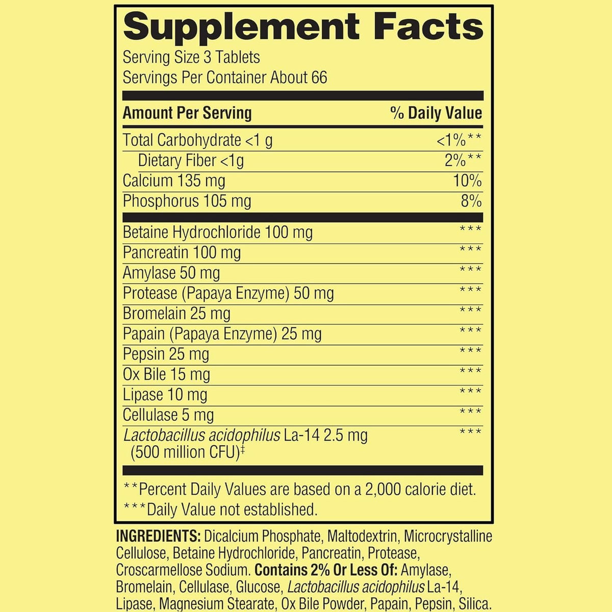200 tablets for daily digestion