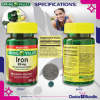 200 tablets for daily iron intake