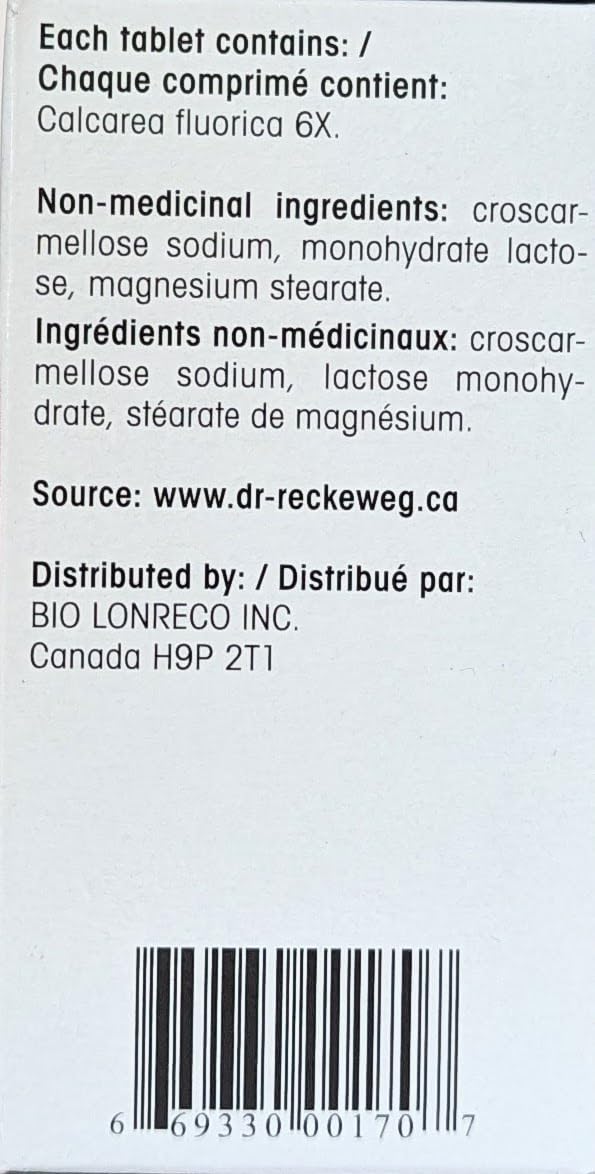 200 tablets of Calcarea Fluorica