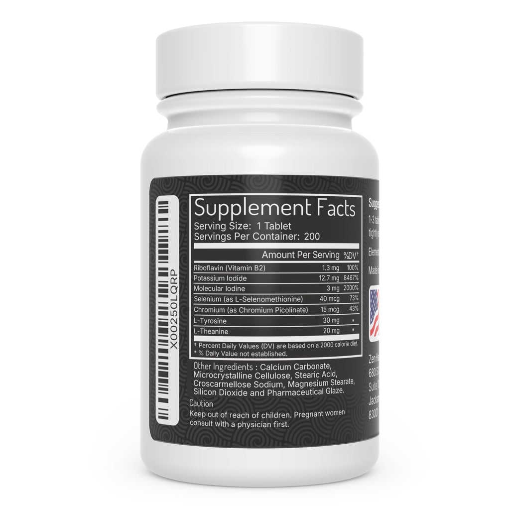 200 tablets of iodine support