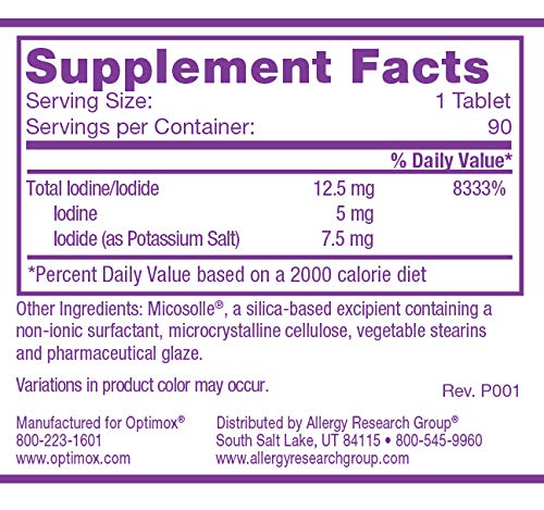 200 tablets of iodine support