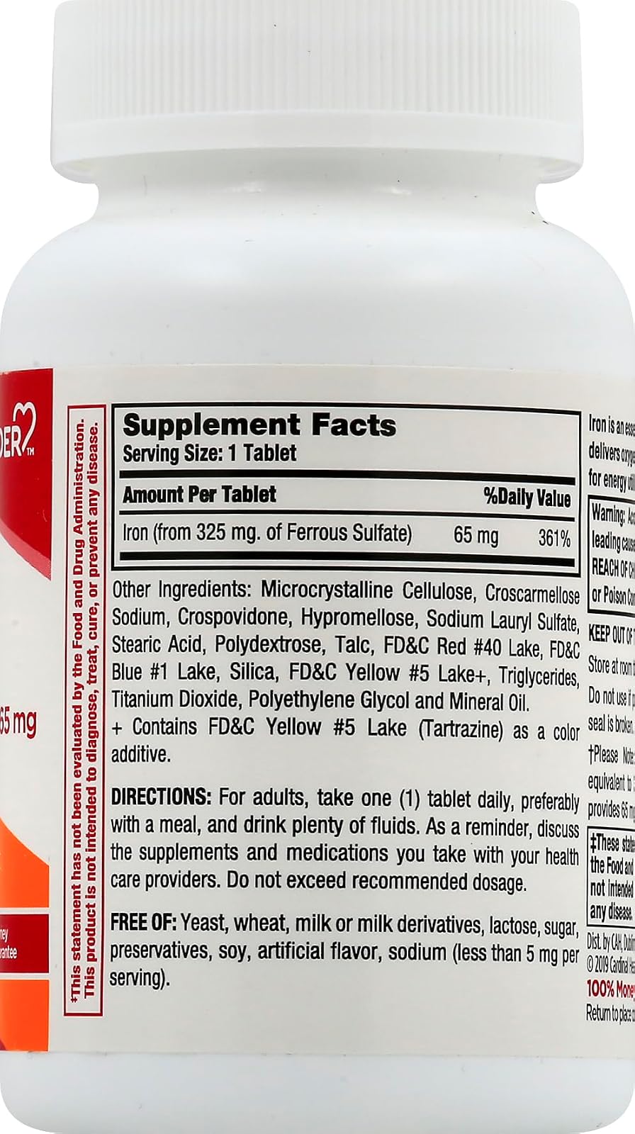 200 tablets of iron for energy