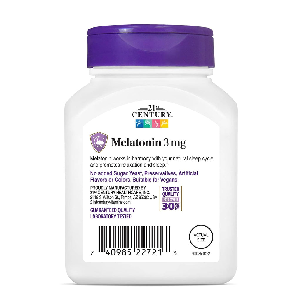 200 tablets of melatonin for convenience