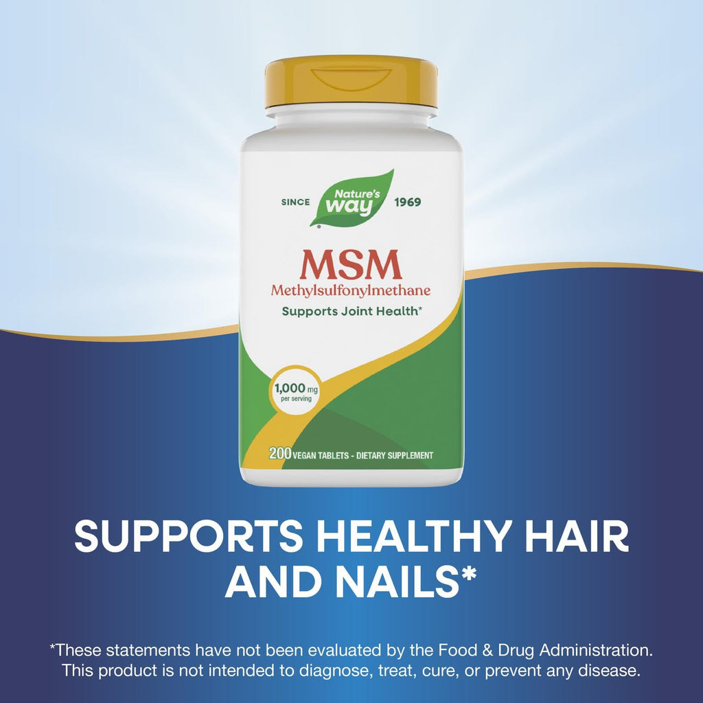 200 tablets of MSM for daily use