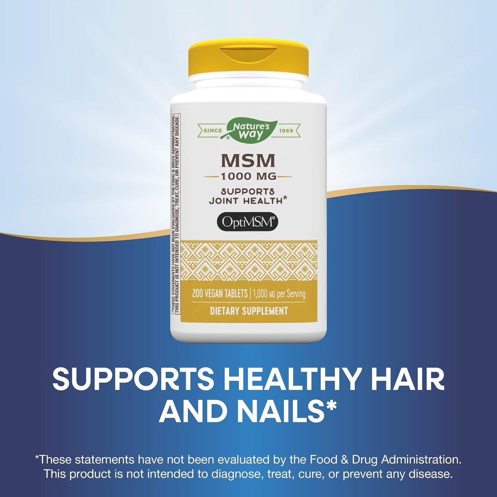 200 tablets of MSM supplement
