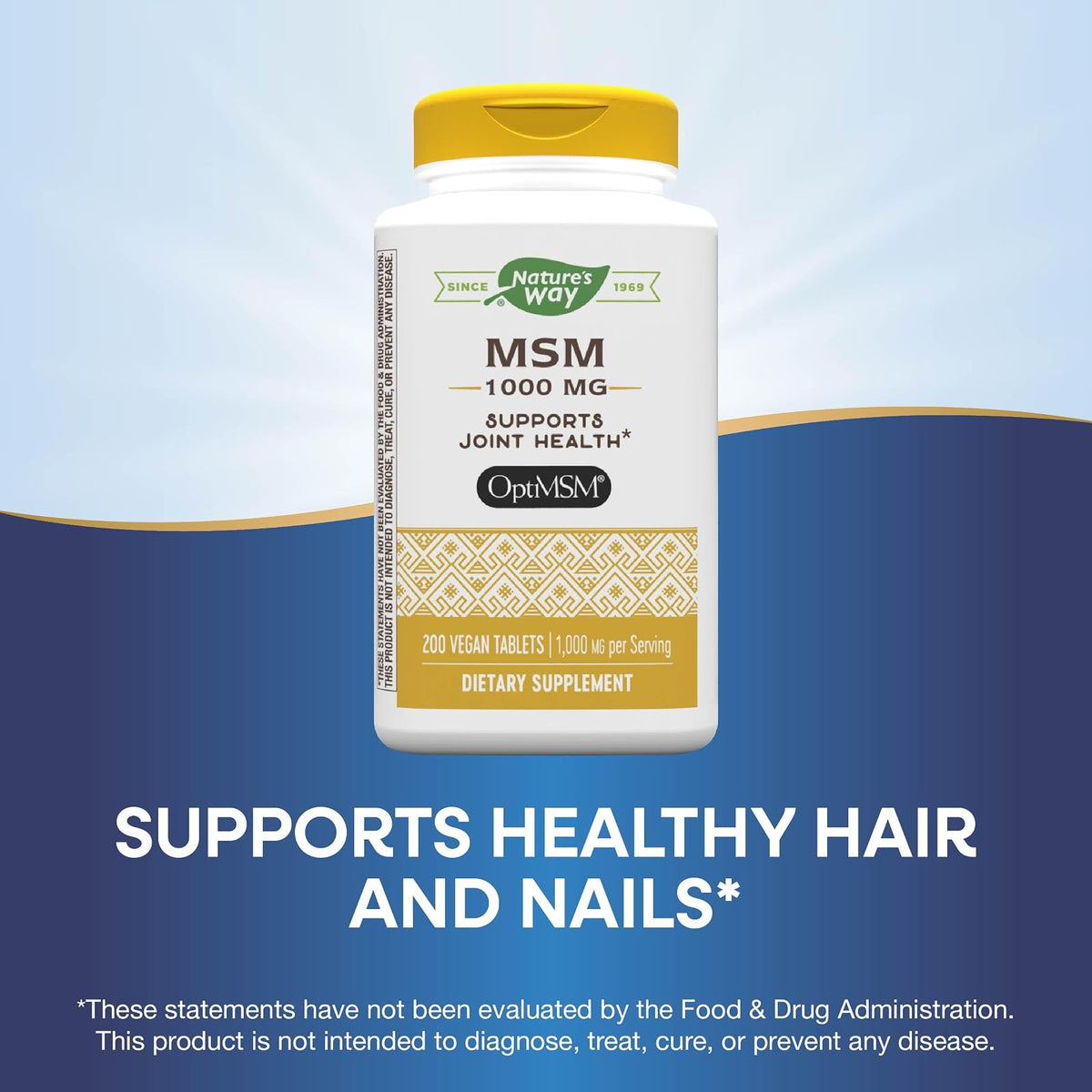 200 tablets of MSM supplement