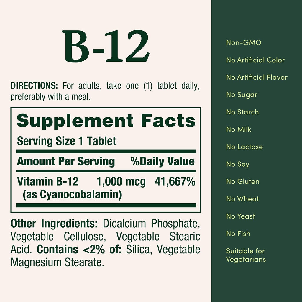 200 tablets vitamin b12 value pack