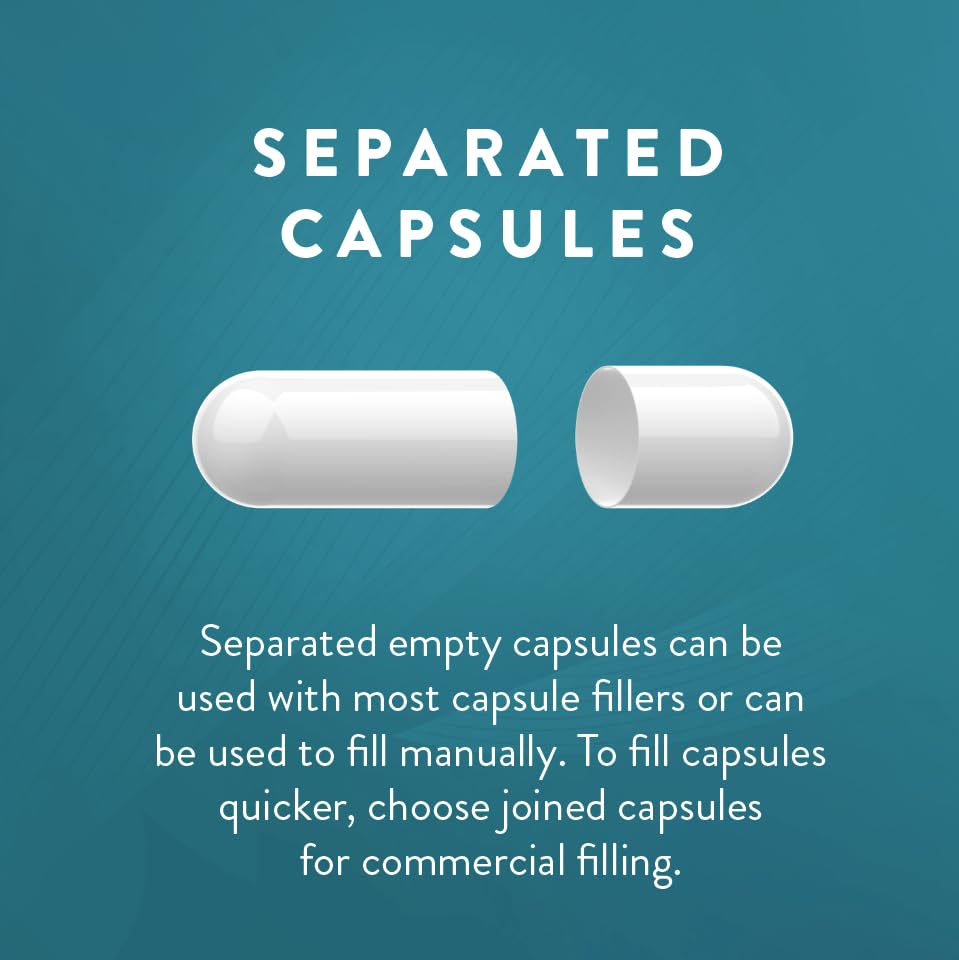 2000 count empty capsules for supplements