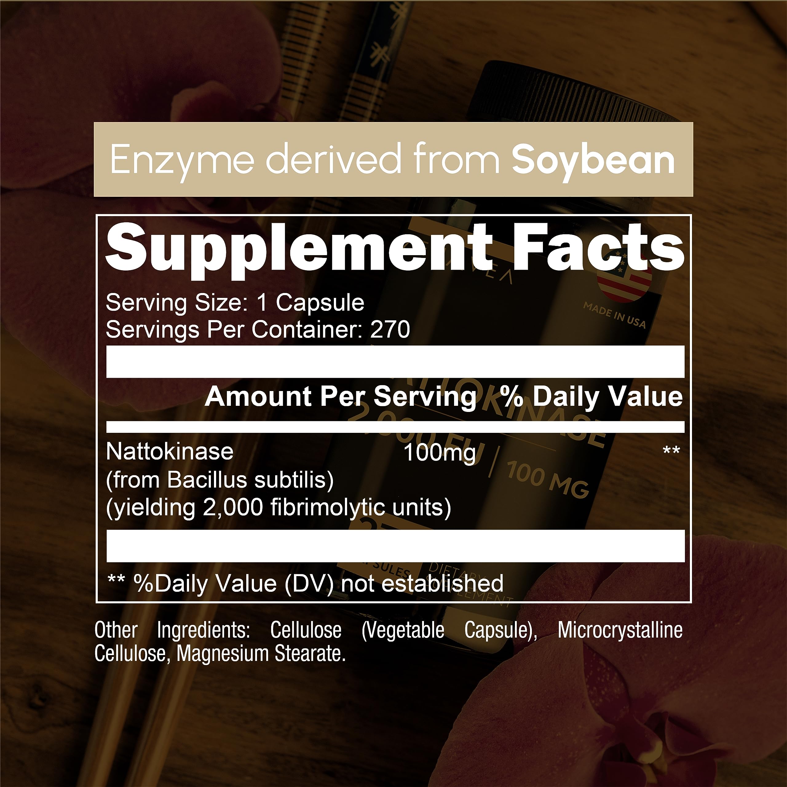 2000 FU Nattokinase for wellness