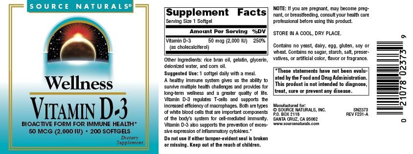 2000 IU Vitamin D for immunity