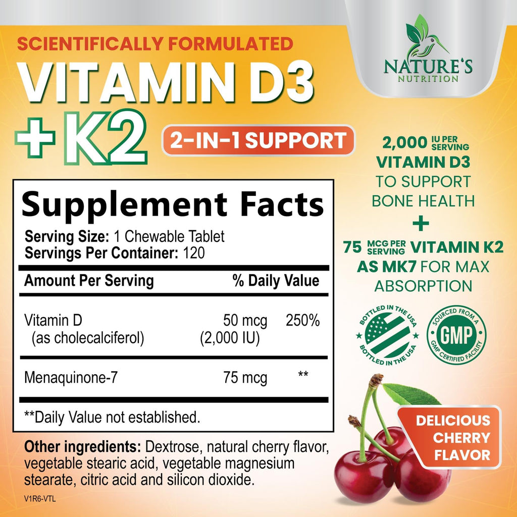 2000 IU vitamin D supplement